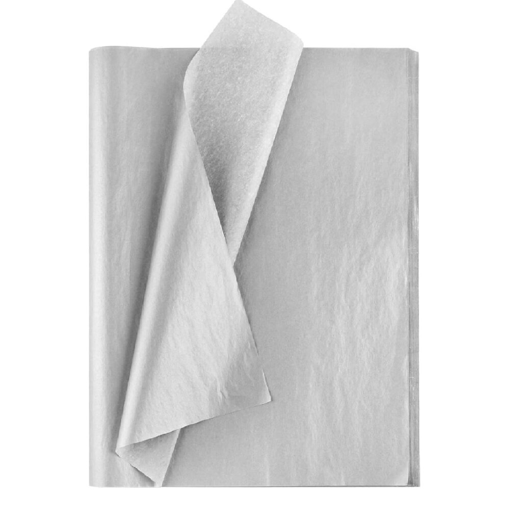 50 Sheets Metallic Silver Color Tissue Paper Size 50 75 Cm Wrapping 50-sheets-metallic-silver-color-tissue-paper-size-50-75-cm-wrapping
