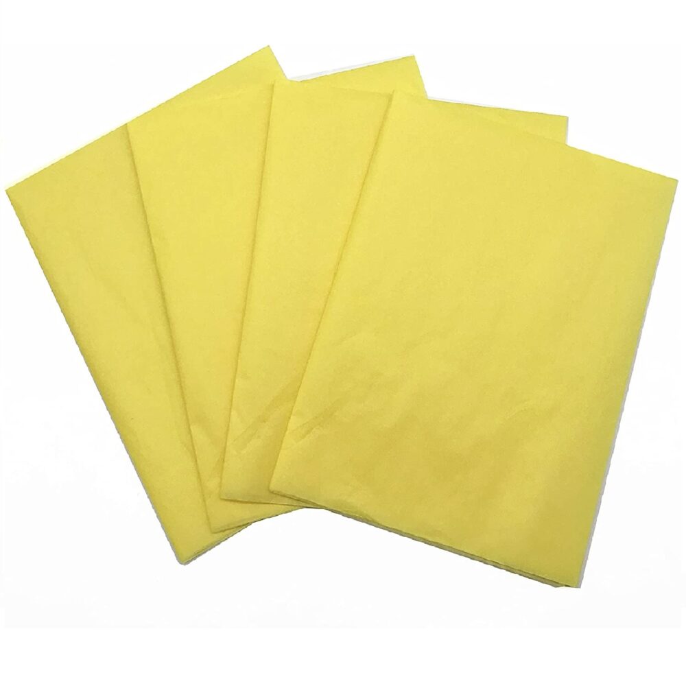 50 Sheets Yellow Color Tissue Paper Size 50 75 Cm Wrapping DIY 50-sheets-yellow-color-tissue-paper-size-50-75-cm-wrapping-diy